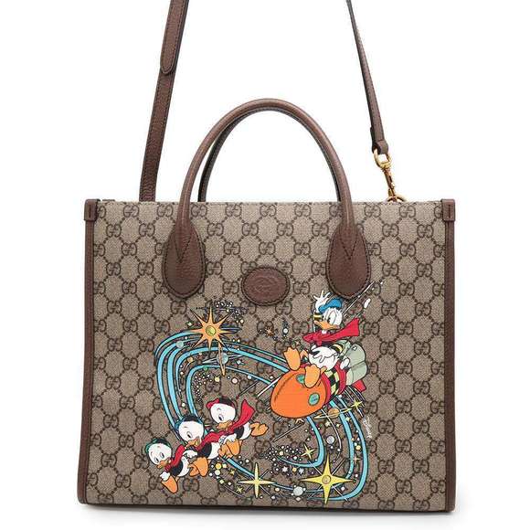 Gucci | Bags | Gucci Gg Supreme Disney Collaboration Donald Duck Tote ...